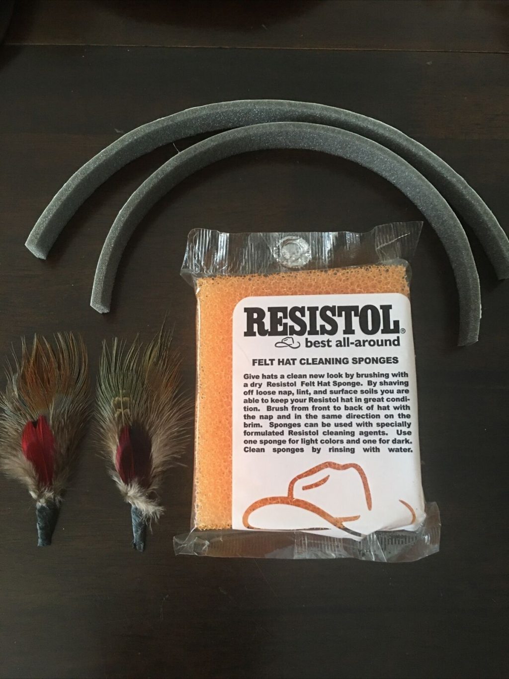 Hat Care Kit. Crown Brush, Feather, Sizer, Sponge – VintageHatters
